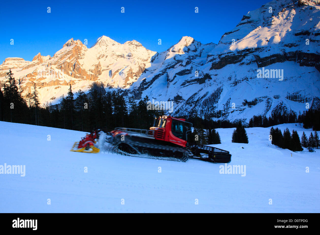 Evening, afterglow, Alps, afterglow, alpenglow, Alpine, panorama, view ...