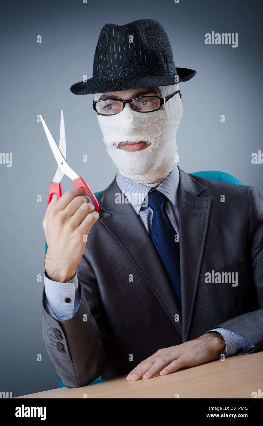 Man covered in medical bandages hi-res stock photography and images - Alamy