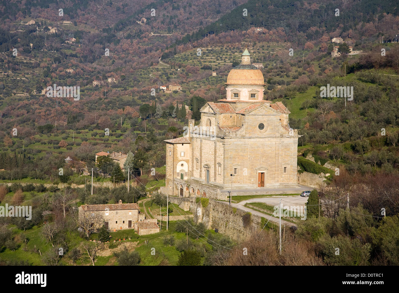 europe, italy, tuscany, cortona, st maria nuova church Stock Photo - Alamy