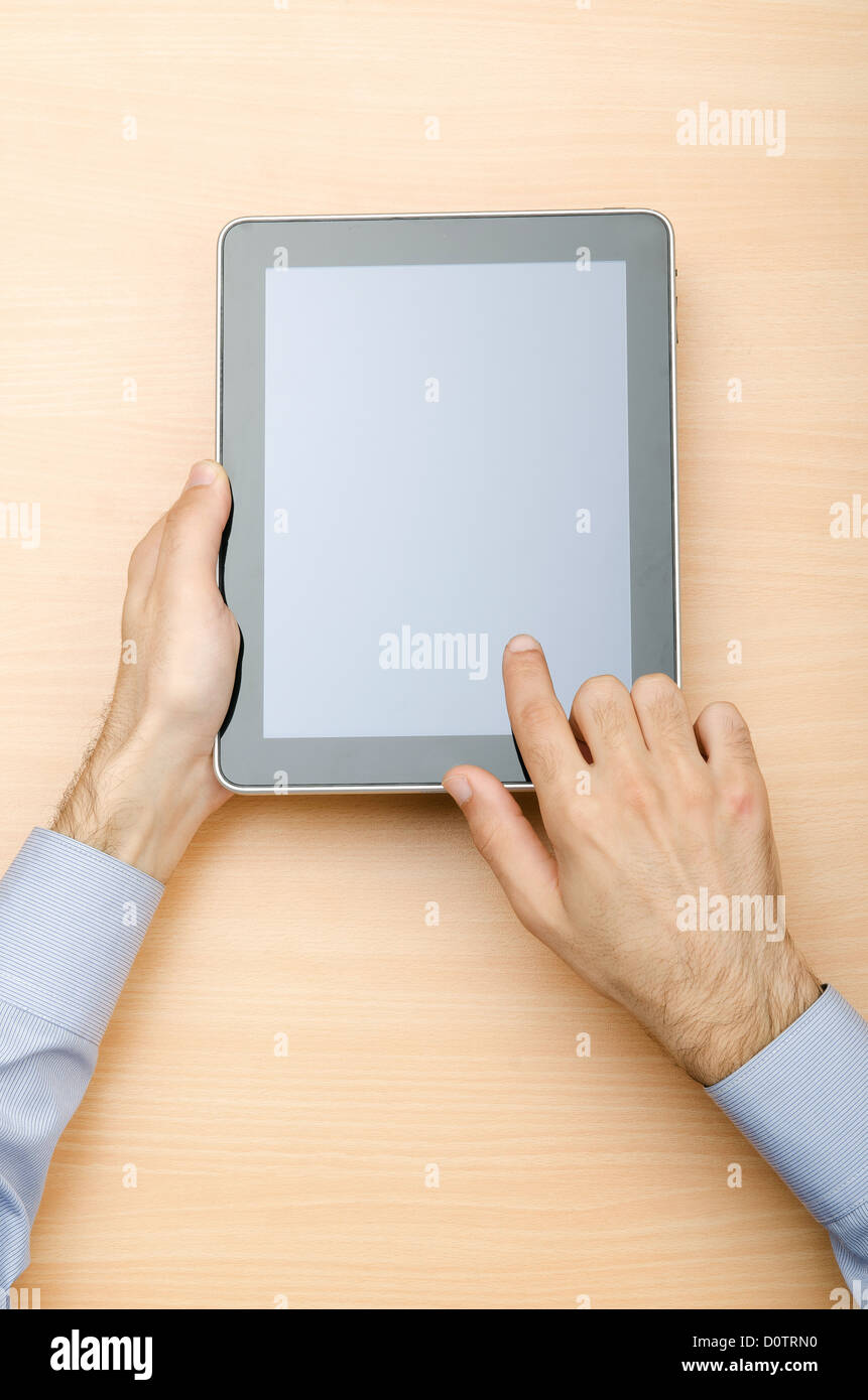 Tablet computer in technology concept Stock Photo - Alamy