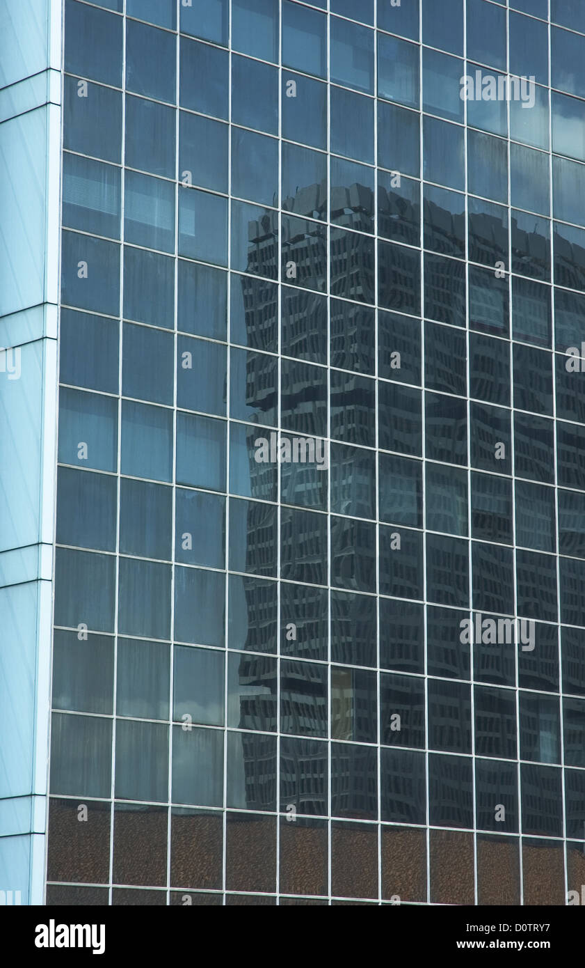 reflection in the windows of office building Stock Photo - Alamy