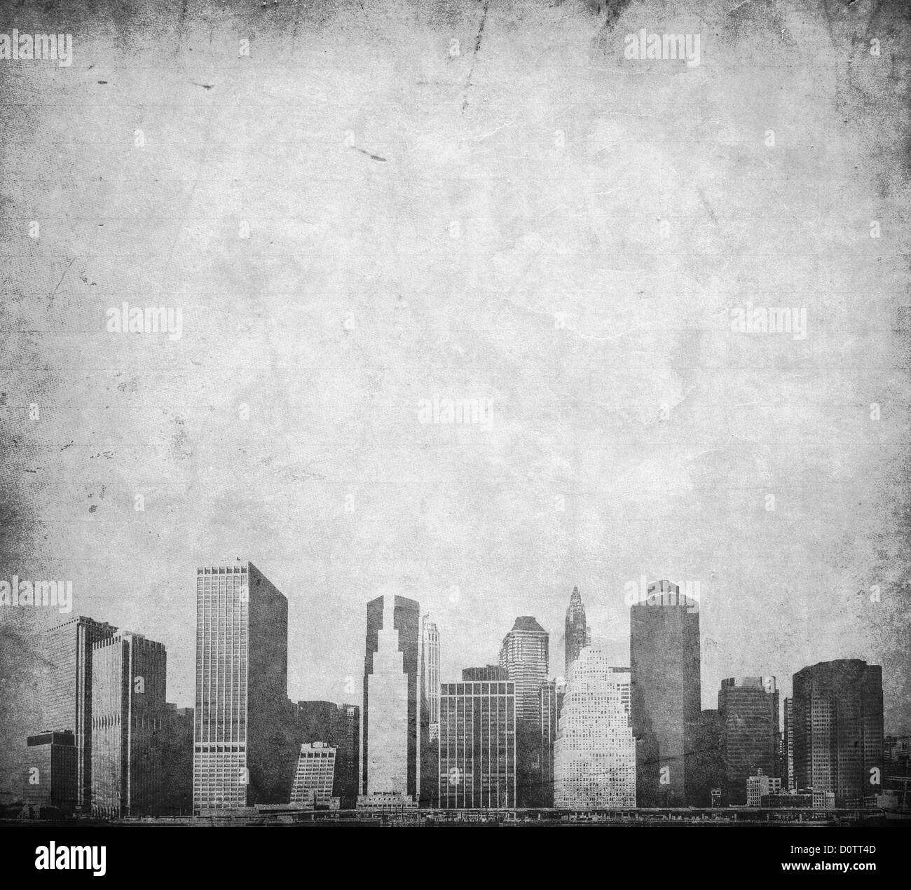 Vintage new york skyline Black and White Stock Photos & Images - Alamy