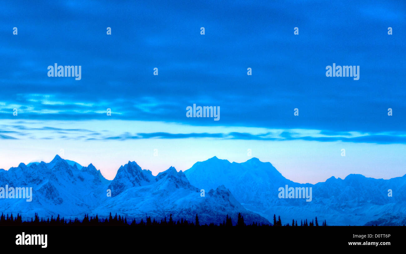 Mt. Hunter, Alaska, USA, United States, America, range, mountain, snow ...
