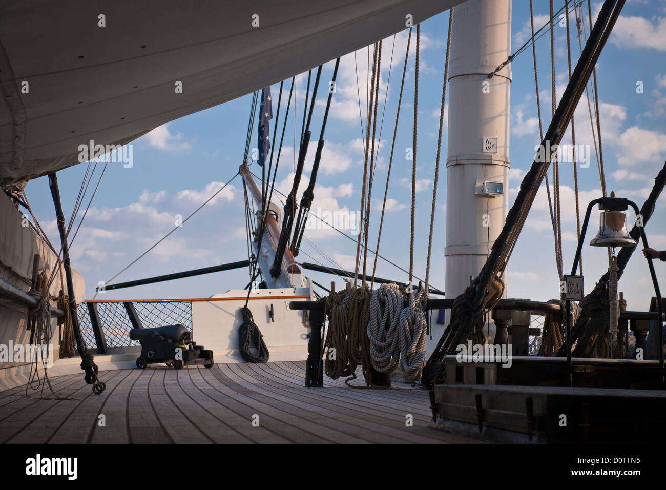On board bow chaser gun awning hi-res stock photography and images - Alamy