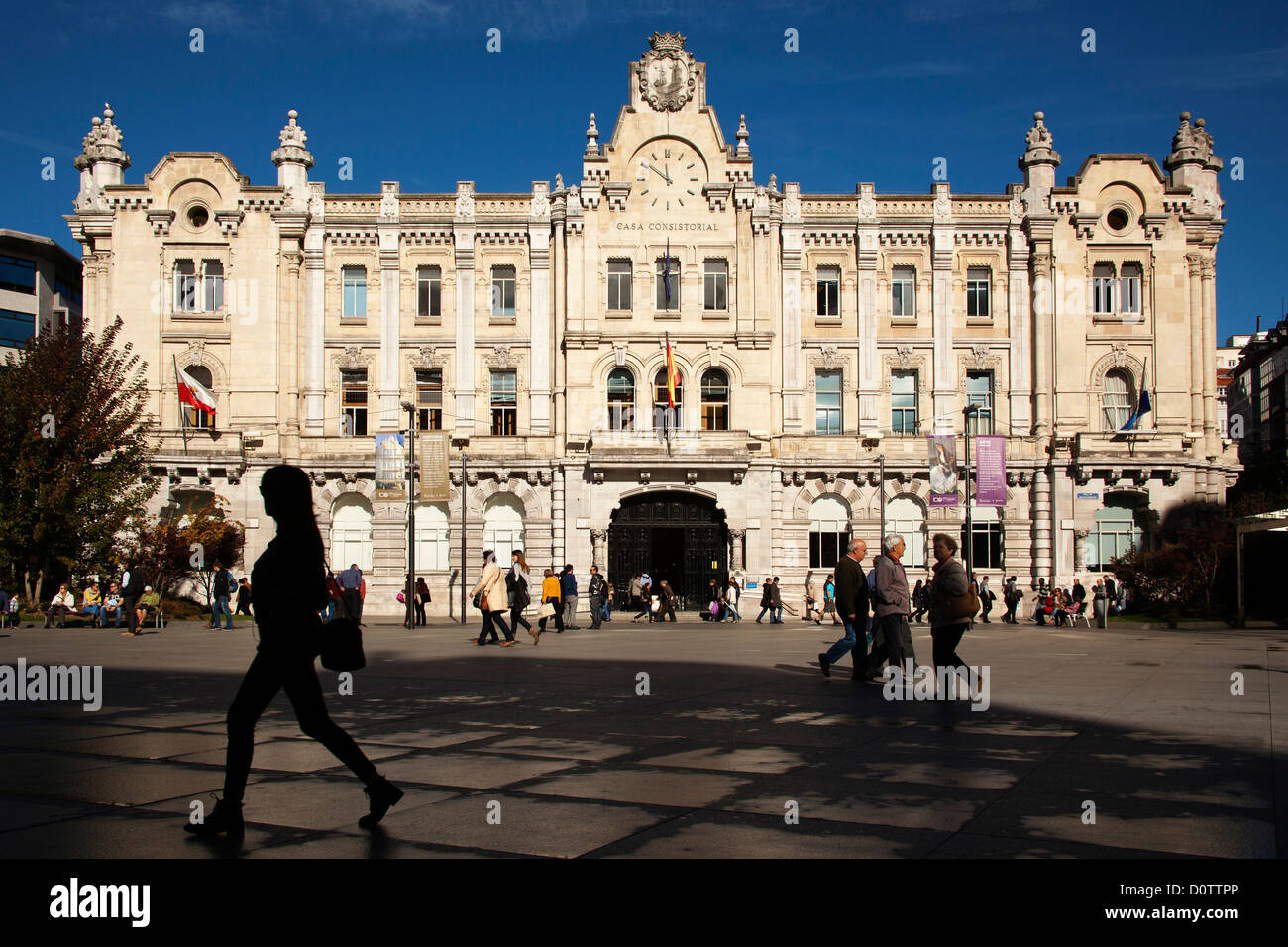 Town Hall Square Santander Cantabria Spain Stock Photo - Alamy
