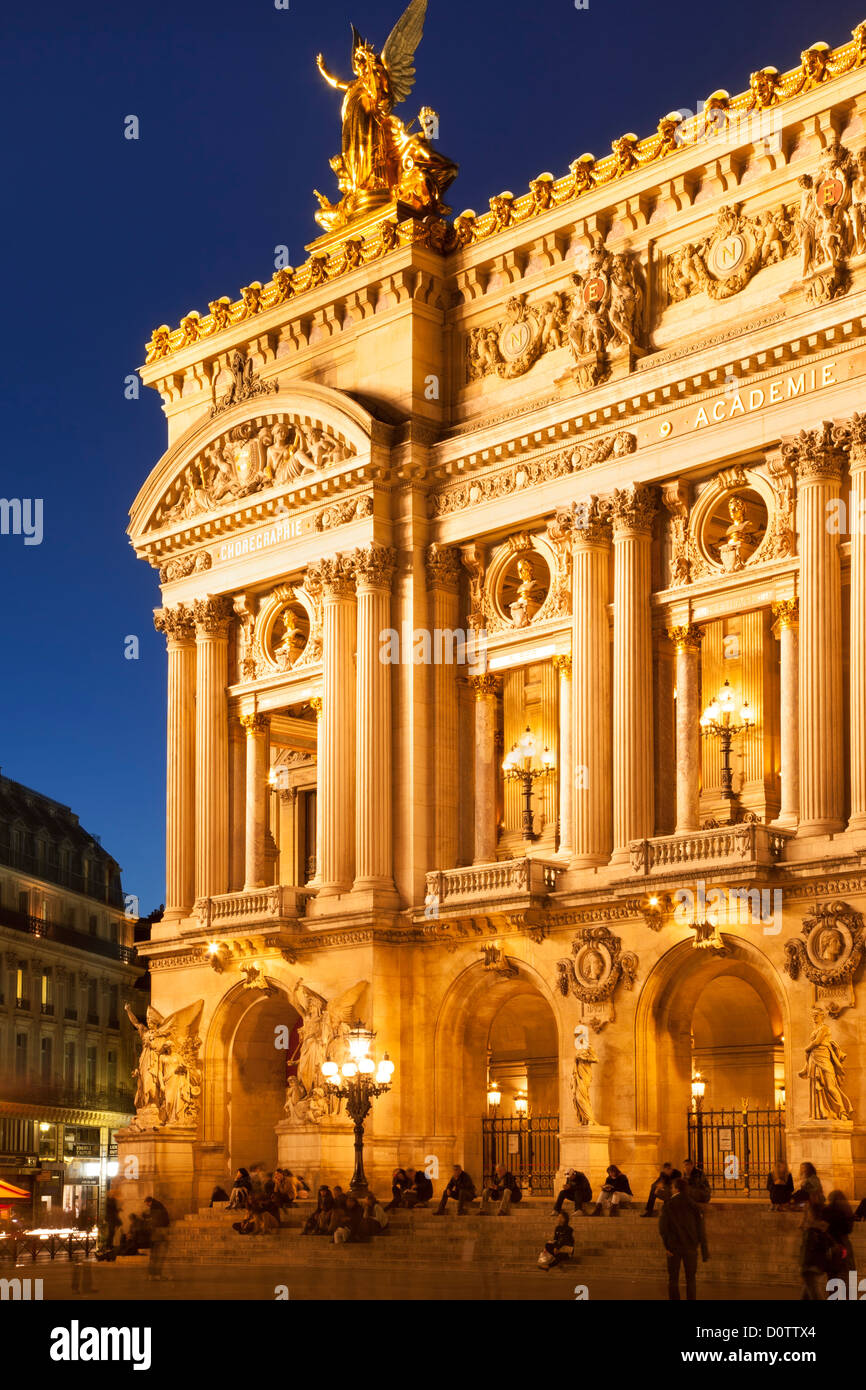 The front facade of the opera garnier hi-res stock photography and ...