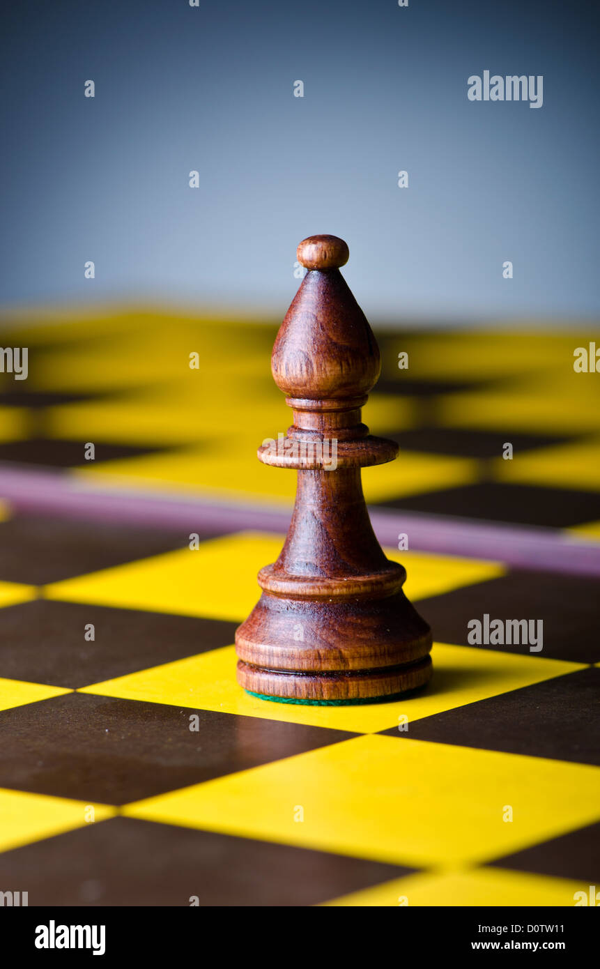 Concept of chess game with pieces Stock Photo - Alamy