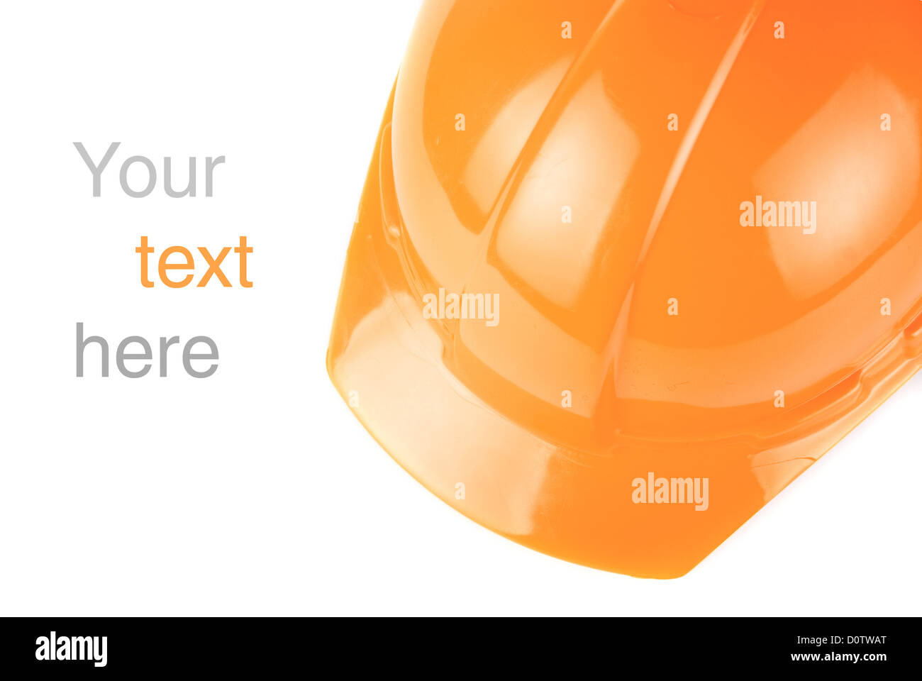 orange build helmet Stock Photo - Alamy