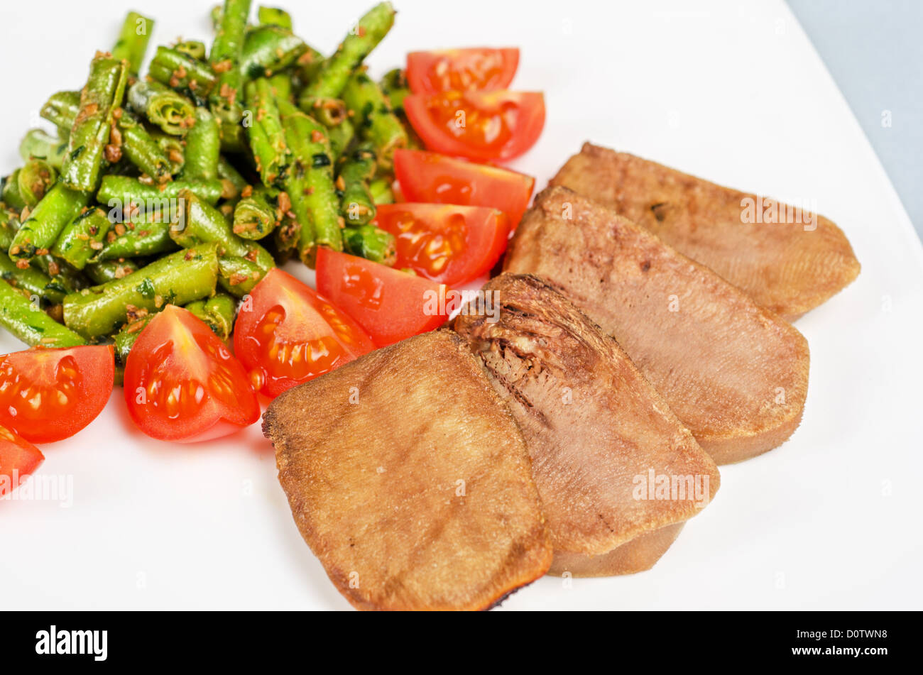 grilled beef tongue Stock Photo - Alamy
