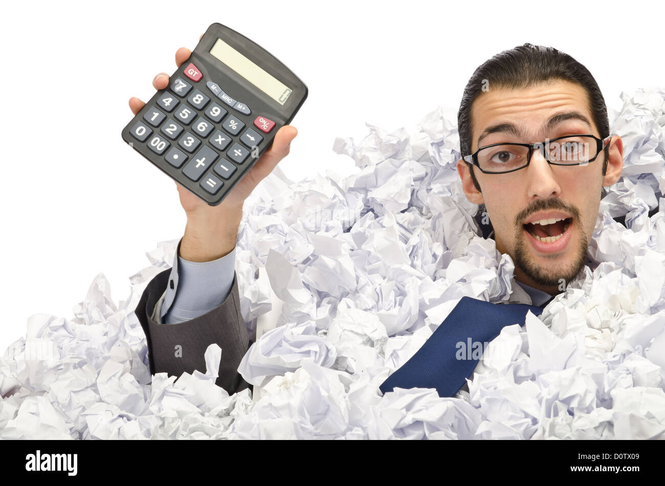 Man lots waste paper hi-res stock photography and images - Alamy