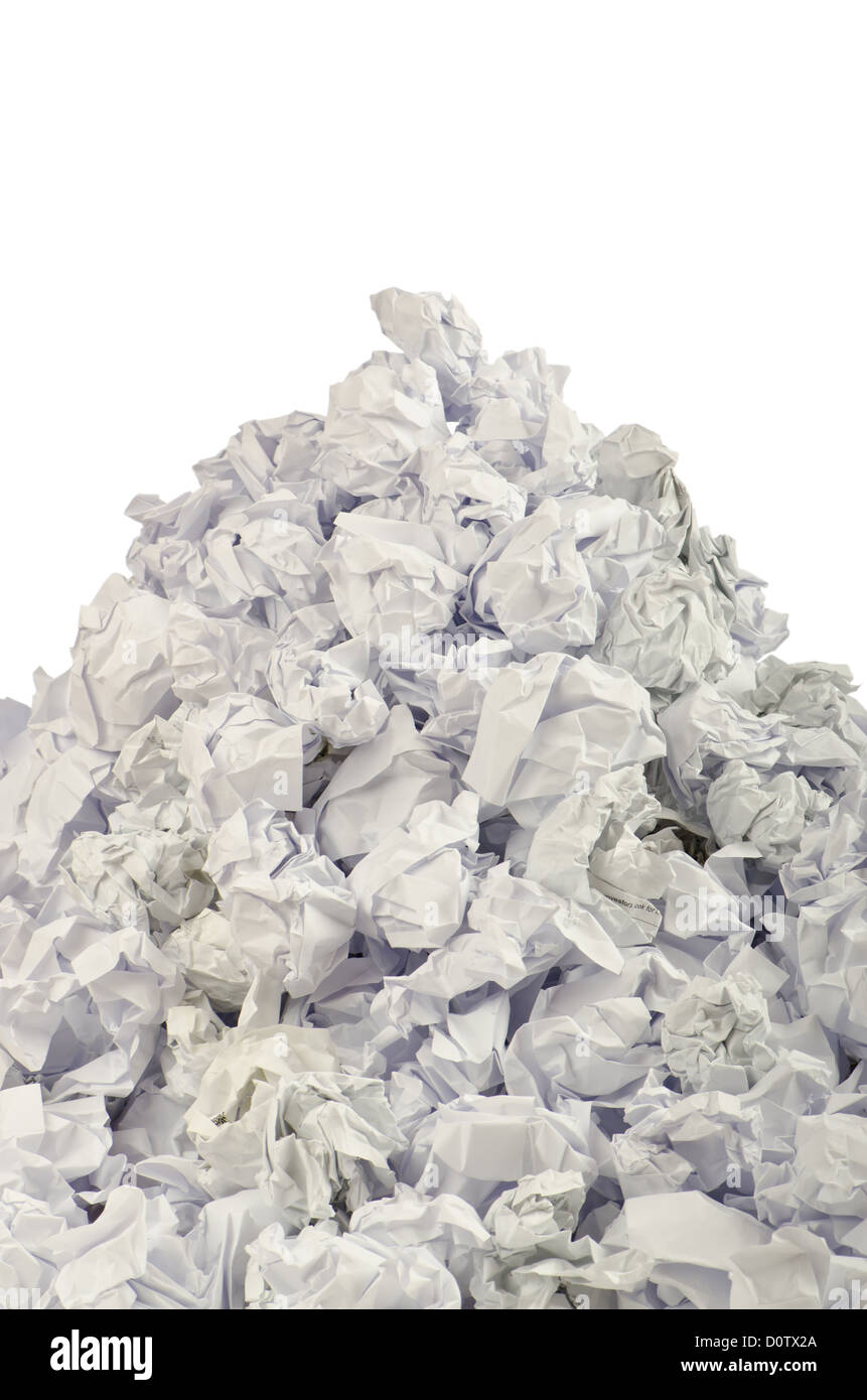 Concept of recycling with lots of paper Stock Photo - Alamy