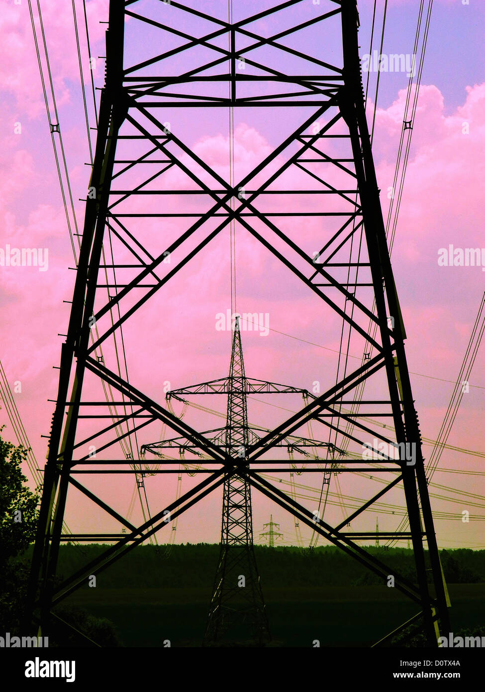 Power poles of europe hi-res stock photography and images - Alamy
