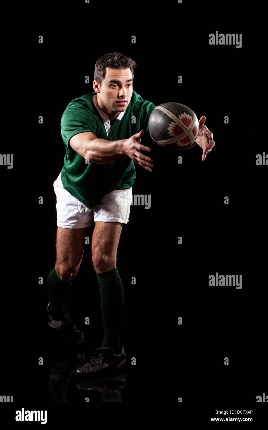 Player catching passing ball hi-res stock photography and images - Alamy