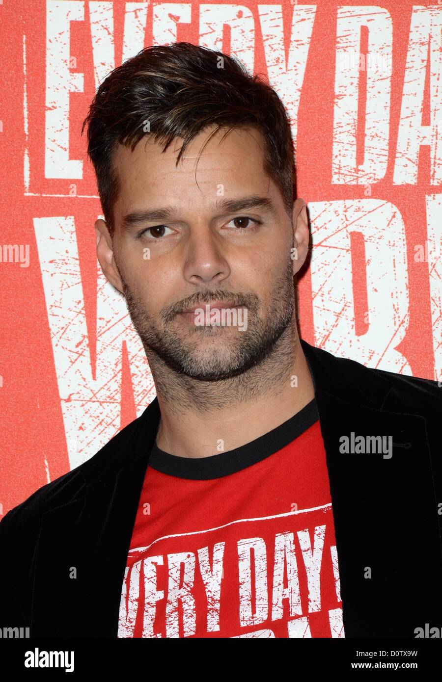 New York, USA. 30th November 2012. Ricky Martin at a public appearance ...