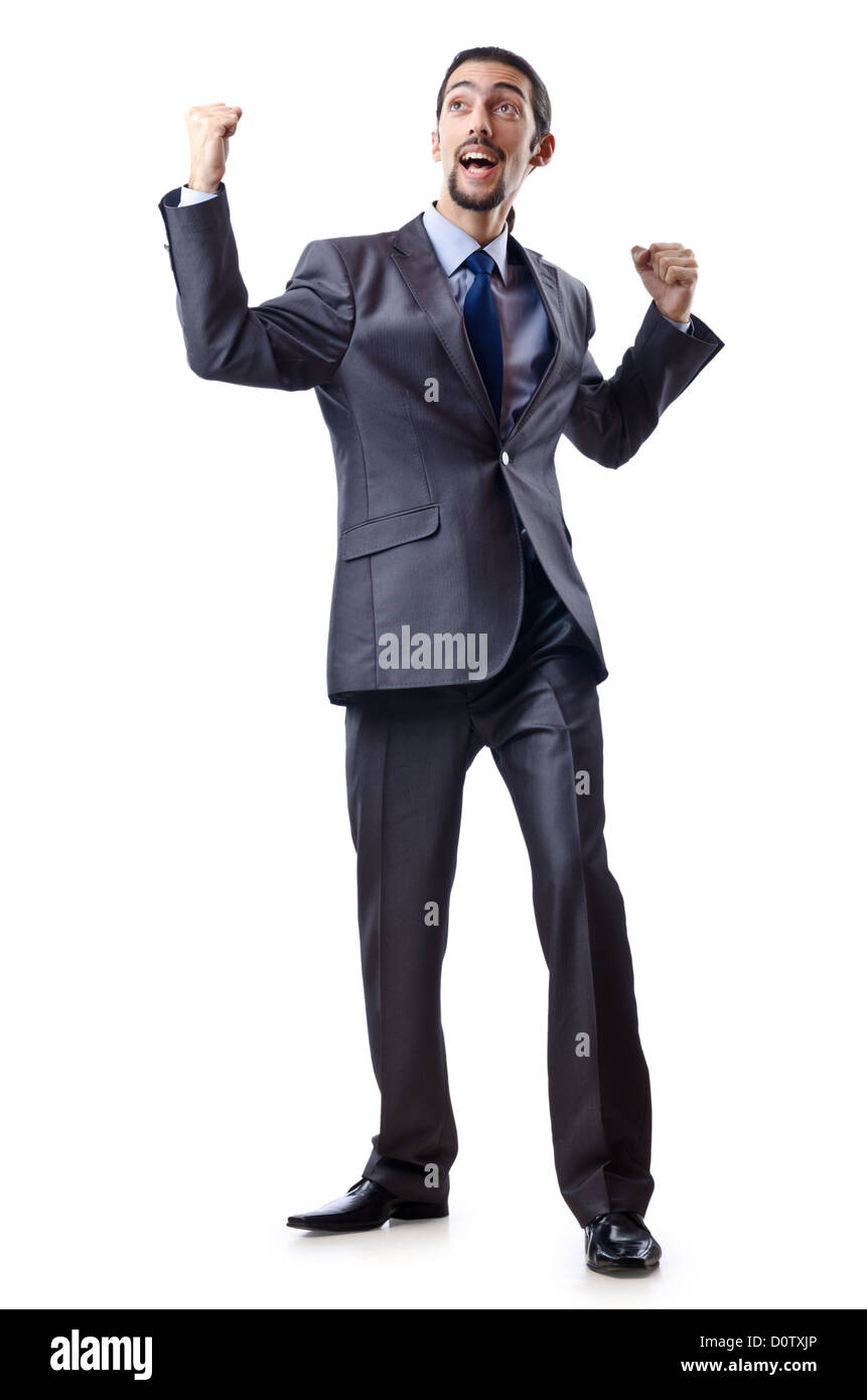 Young businessman isolated on white Stock Photo - Alamy