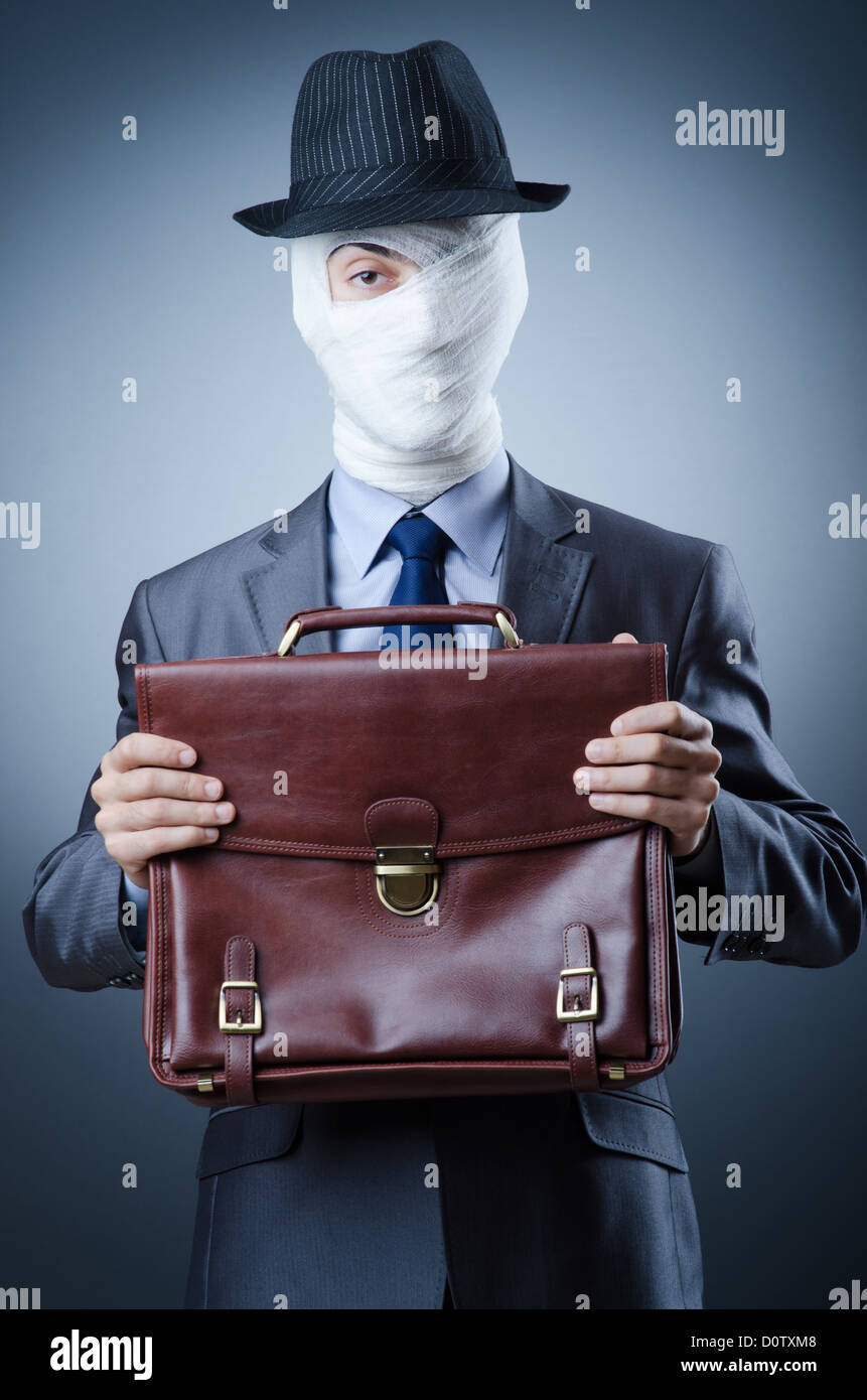 Man covered in medical bandages Stock Photo - Alamy