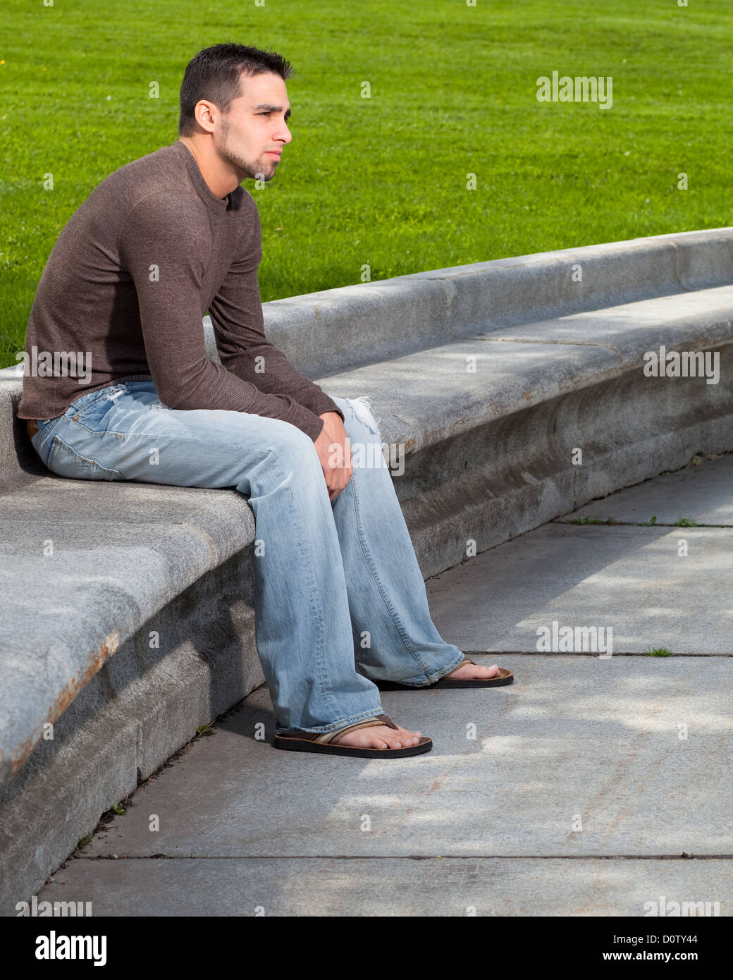 Young Man Outside Stock Photo - Alamy