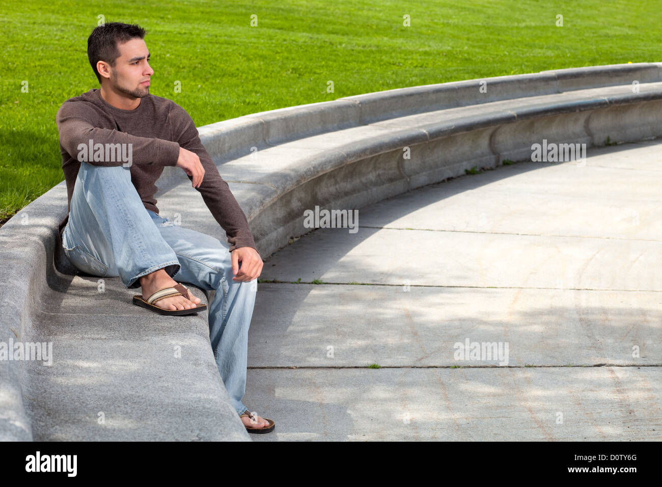 Young Man Outside Stock Photo - Alamy