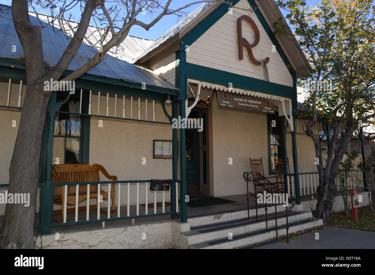 Reata Restaurant in Alpine Texas Stock Photo - Alamy