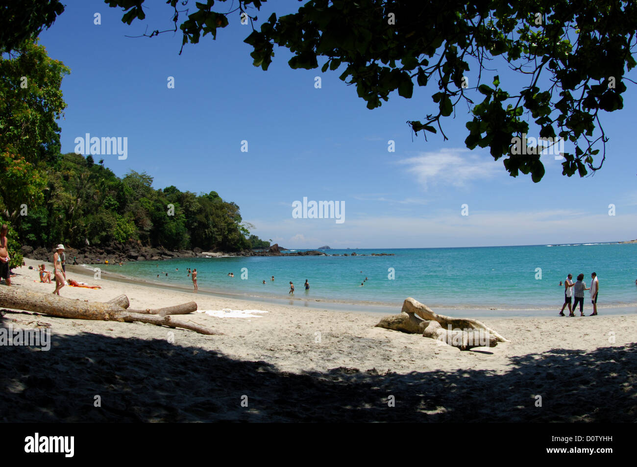 Swimming beach Manuel Antonio National Park Costa Rica Stock Photo - Alamy