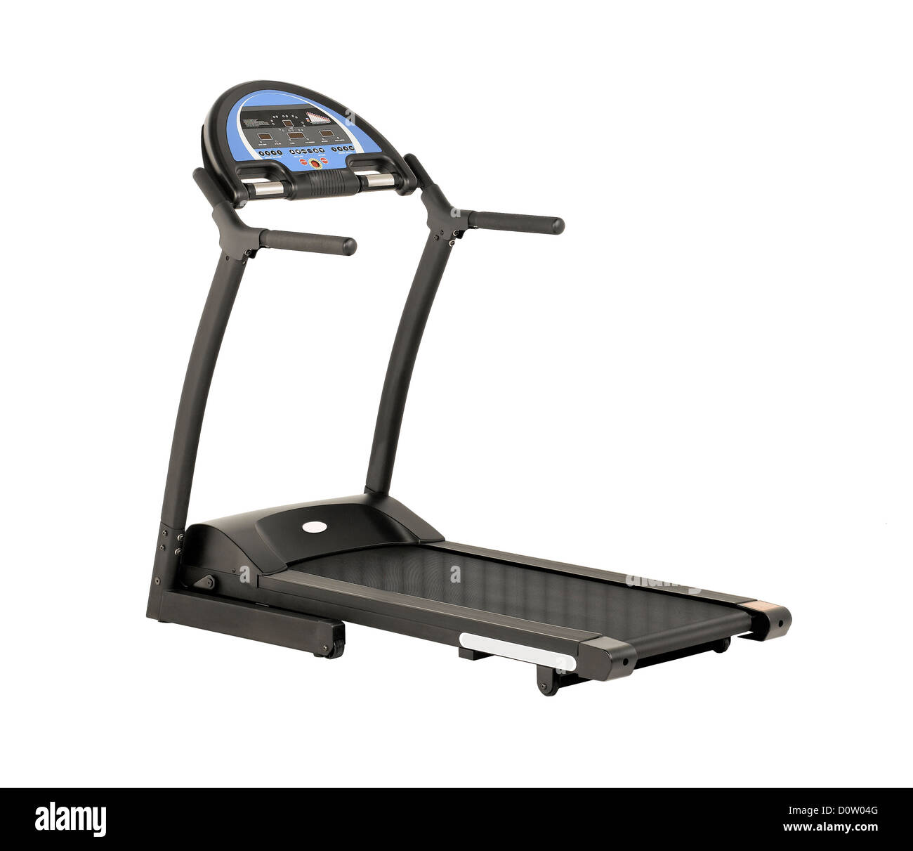 Treadmill the running exercise tool isolated on white Stock Photo - Alamy