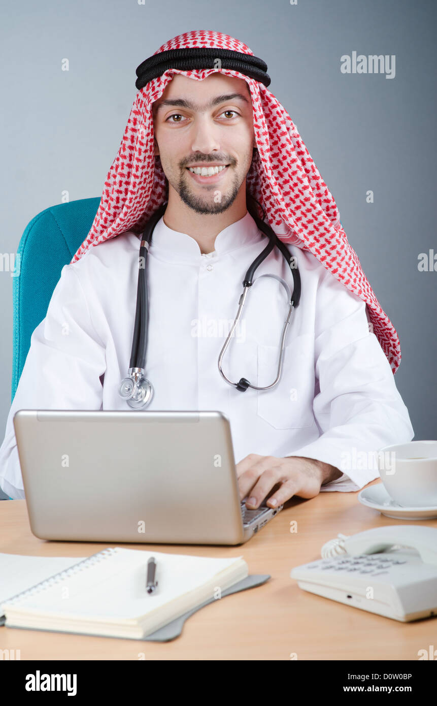 Arab doctor working in hospital Stock Photo - Alamy