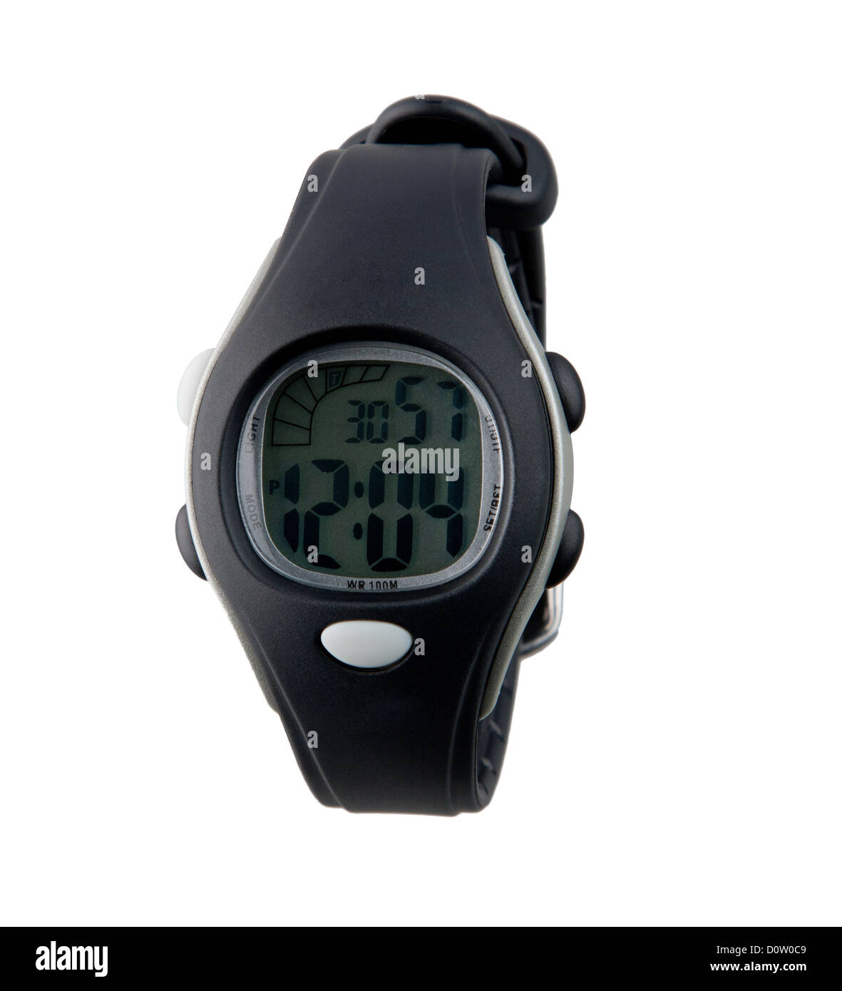 Modern design of the digital panel wristwatch Stock Photo - Alamy