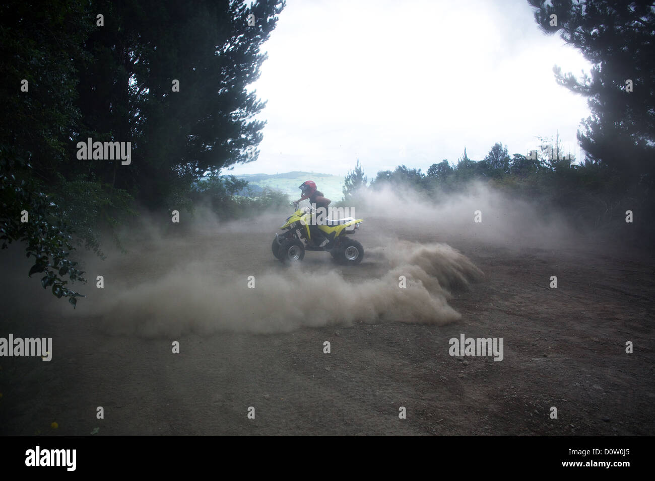 Quad Bikers in action on a quad bike course near Taupo with Taupo Quad ...