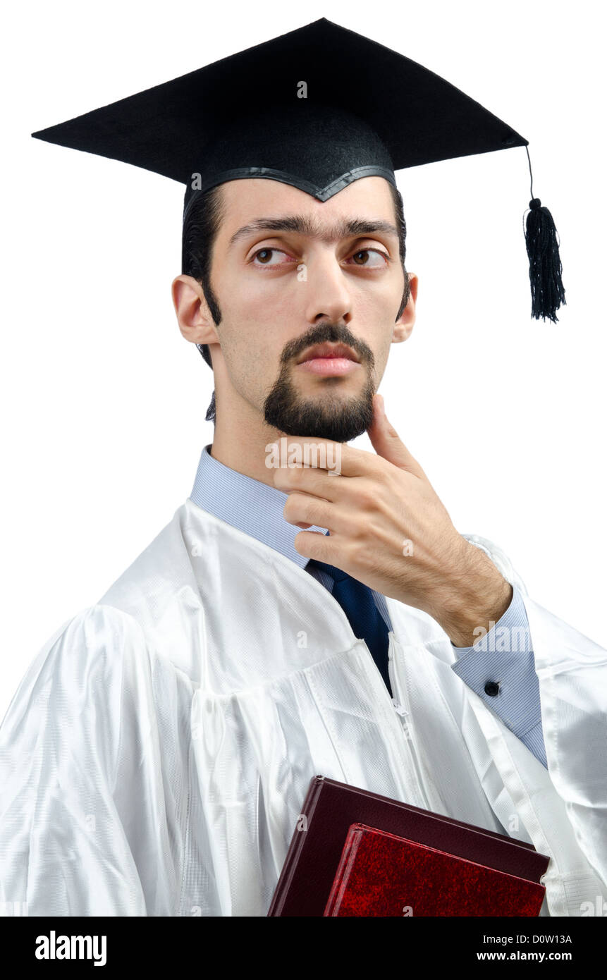 Young male student graduate Stock Photo - Alamy
