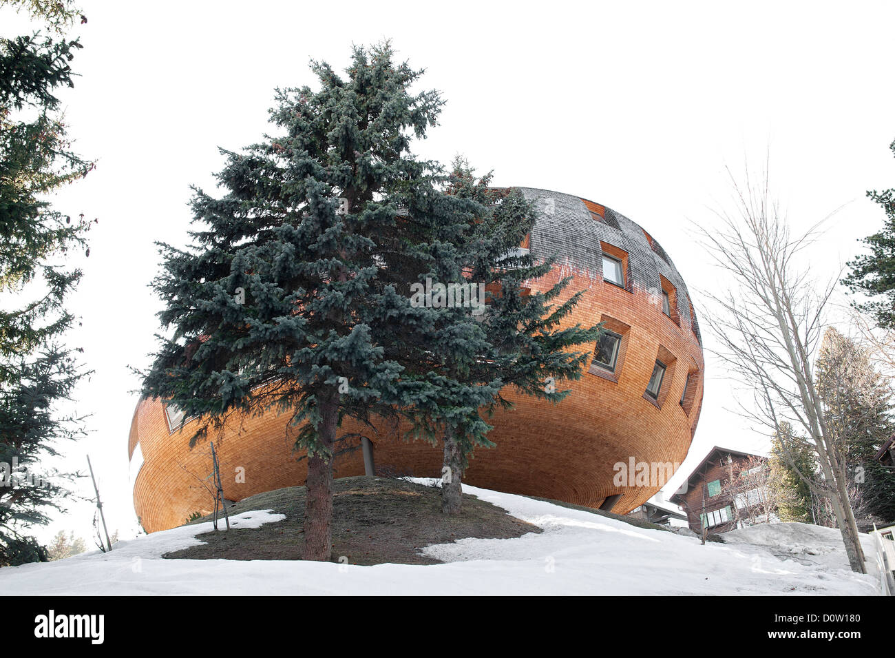 Switzerland, Europe, Grisons, Engadin, St. Moritz, Chesa Futura, Norman ...