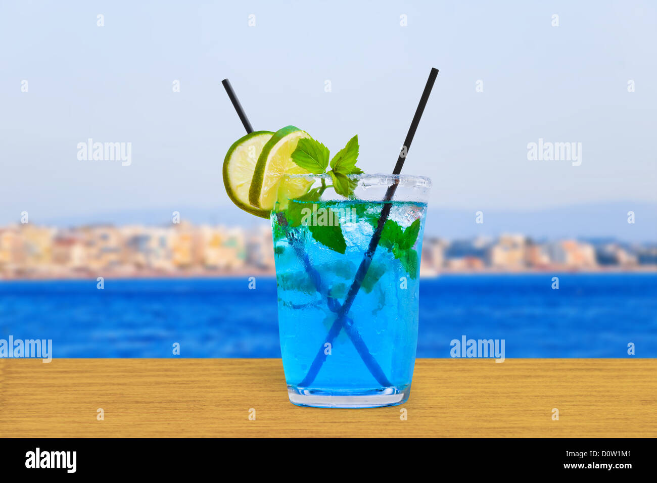 Cocktail on table in cafe Stock Photo - Alamy