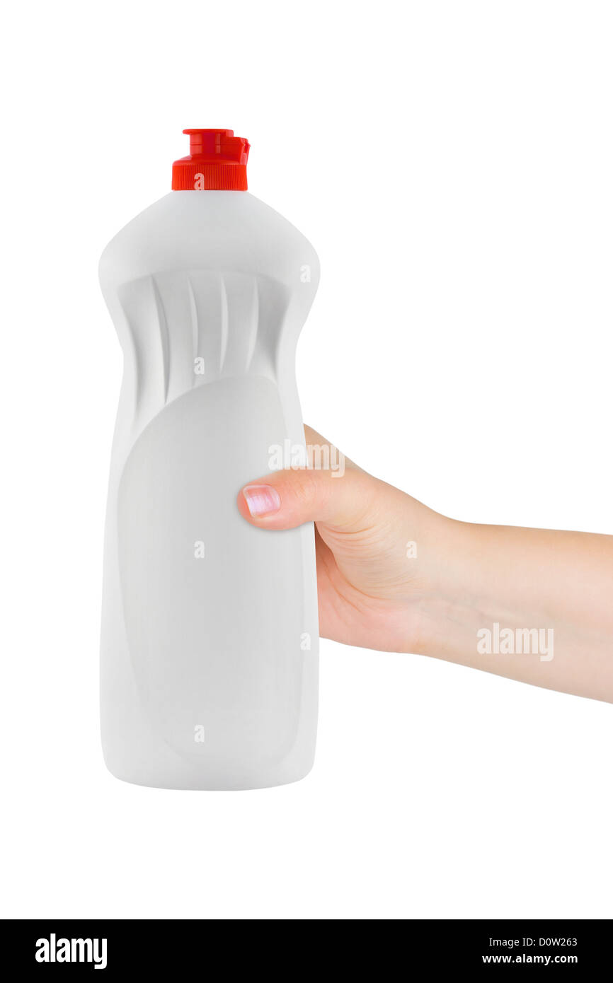 Hand with plastic bottle Stock Photo - Alamy