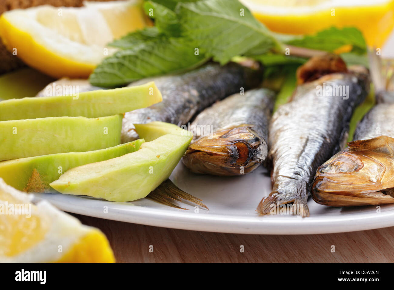 Smoked sprat fish Stock Photo - Alamy