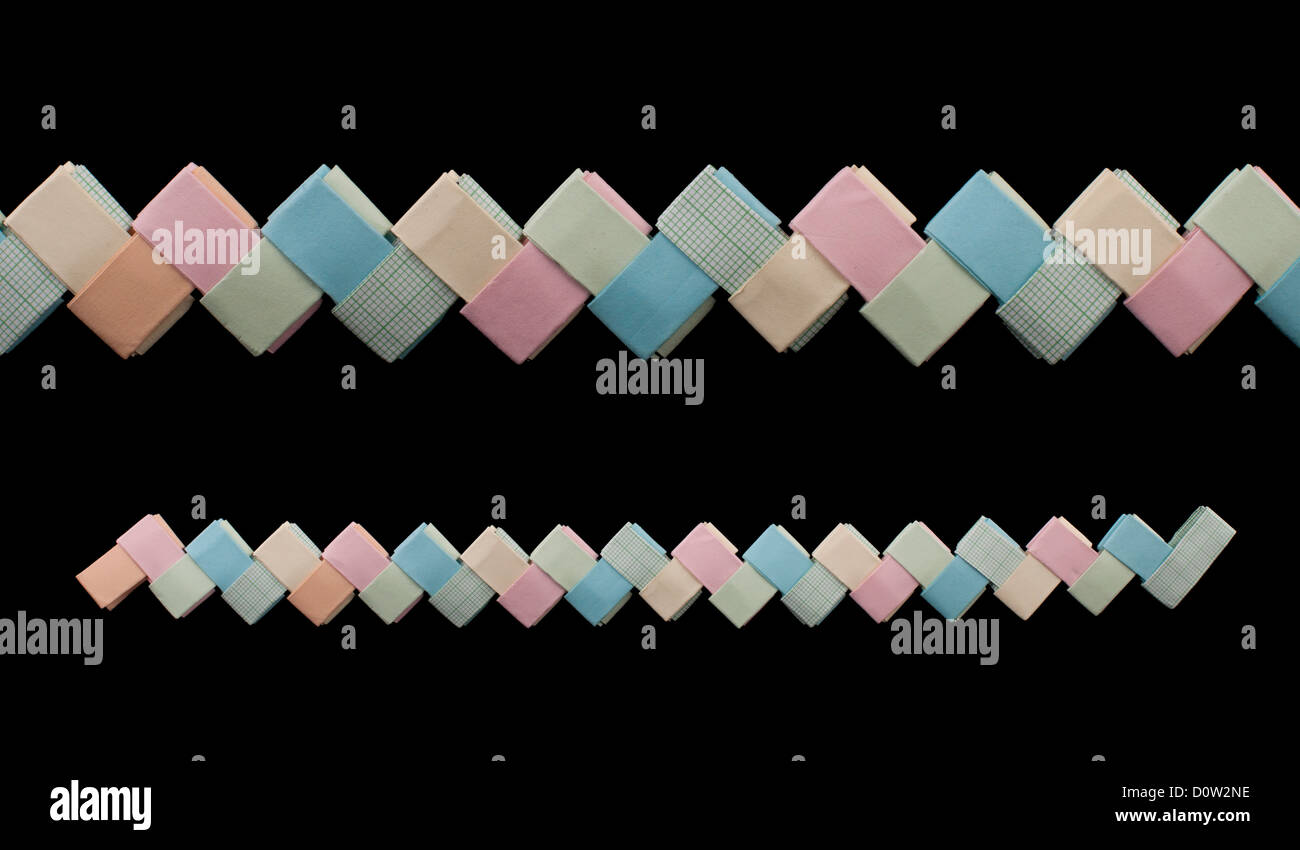 Fence made of paper. Folded origami style Stock Photo - Alamy