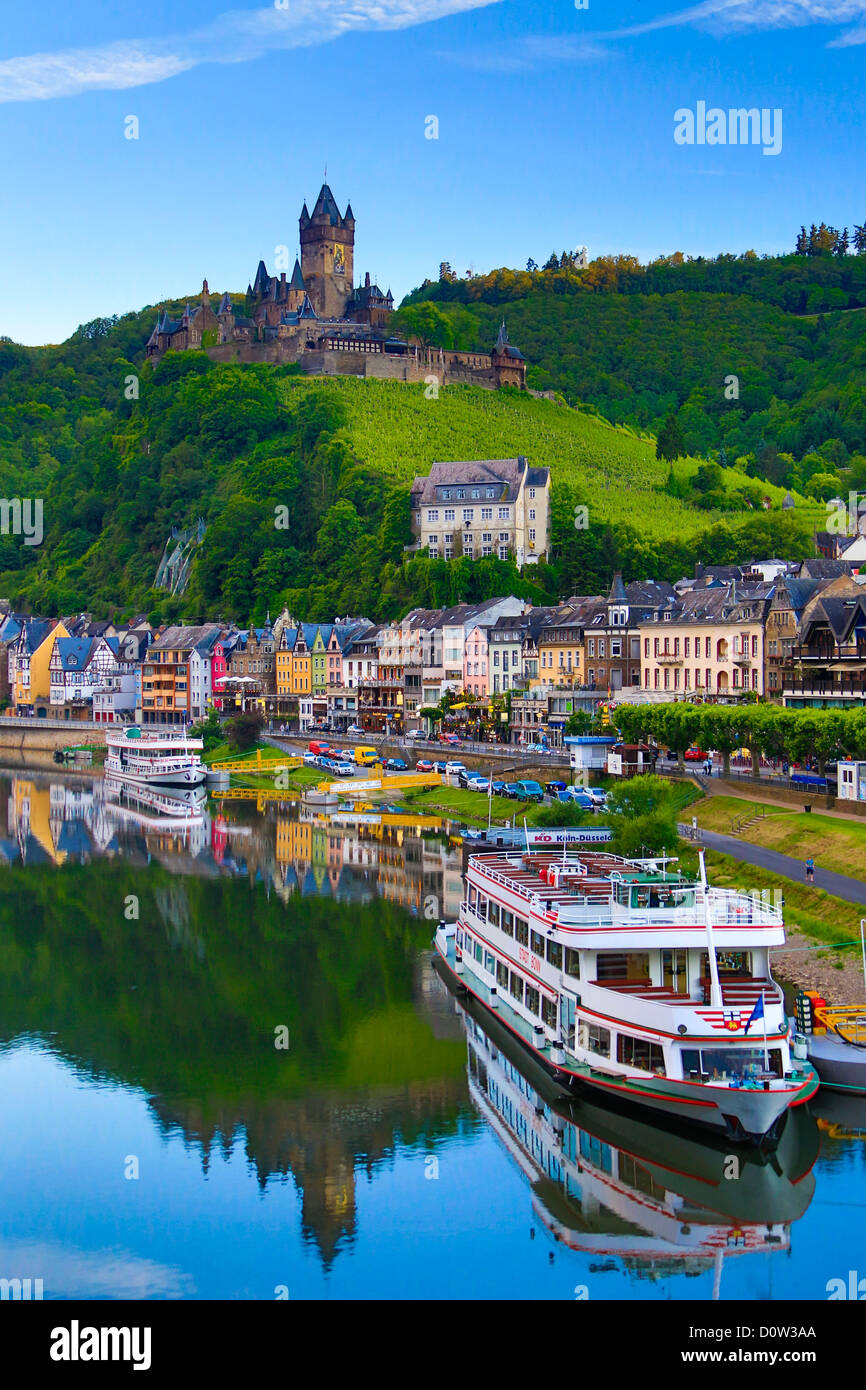 Germany, Europe, travel, Moseltal, Moselle, Cochem, Castle, agriculture ...