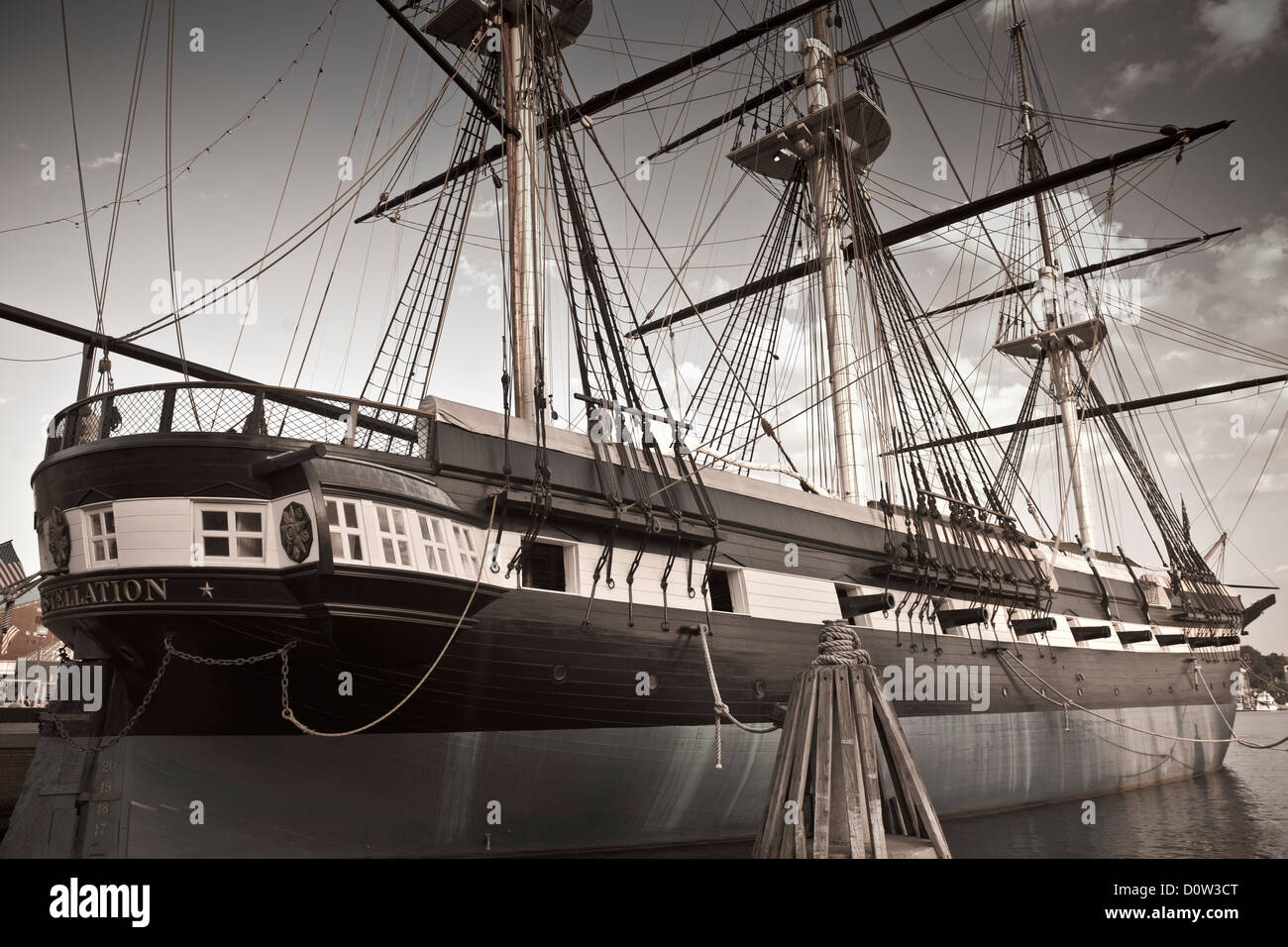 USS Constellation seen from the quarter, Baltimore Stock Photo - Alamy