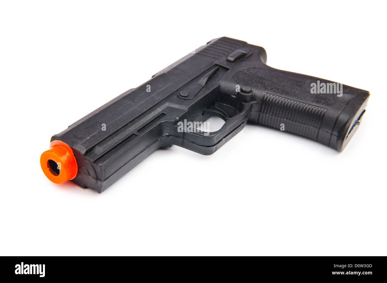 Hand gun isolated on the white background Stock Photo - Alamy
