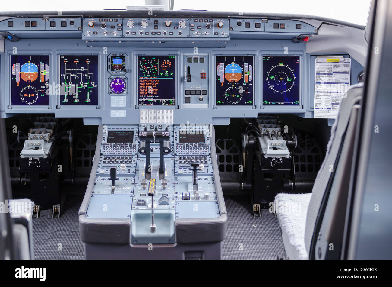 sukhoy superjet 100 ssj-100 cabin Stock Photo - Alamy