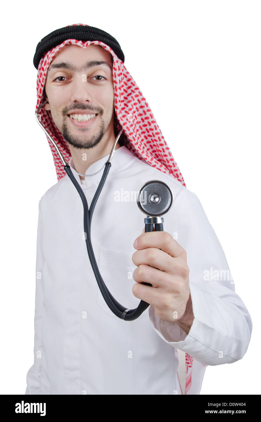 Young arab doctor with stethoscope Stock Photo - Alamy