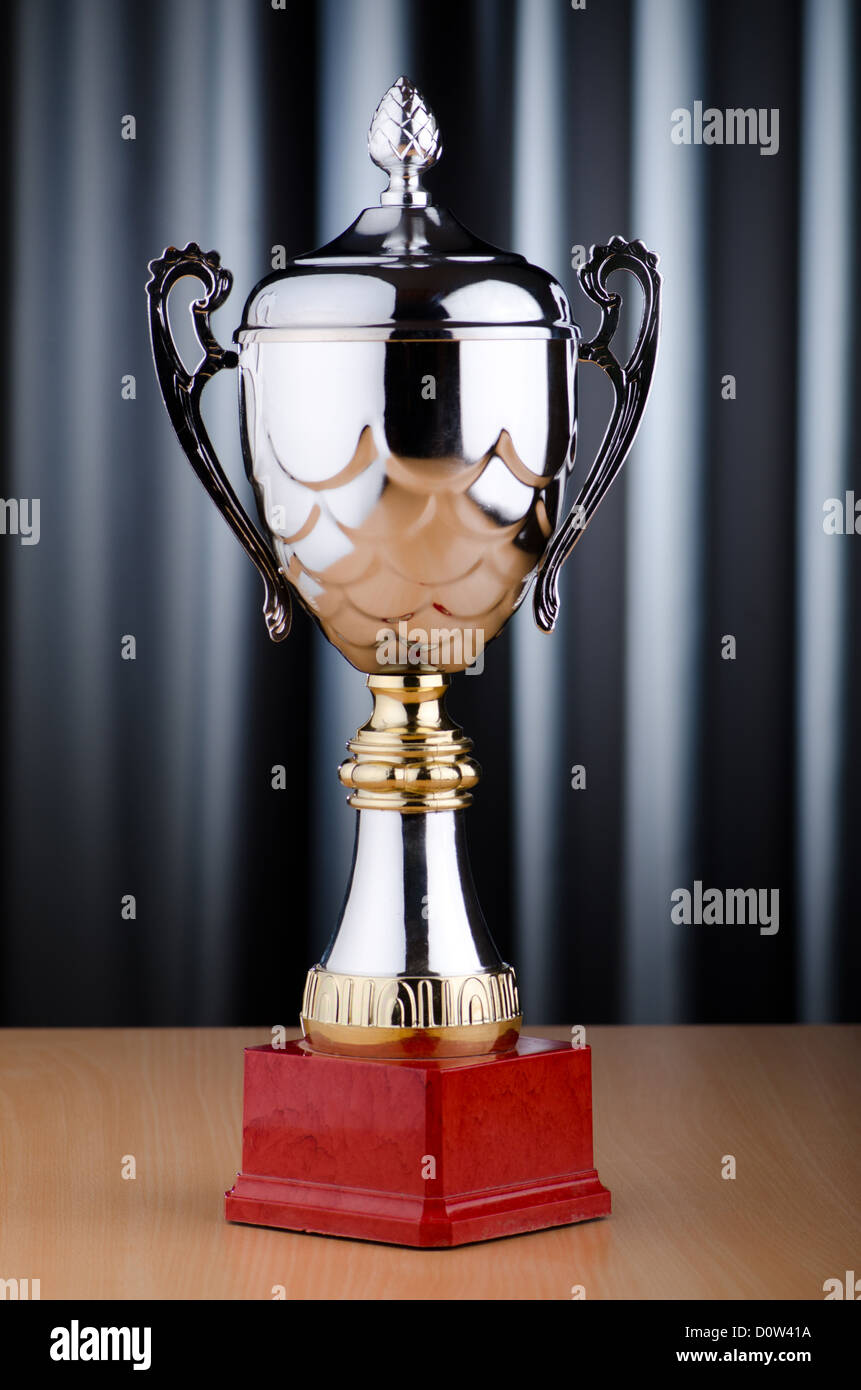 Prize cup against the background Stock Photo - Alamy