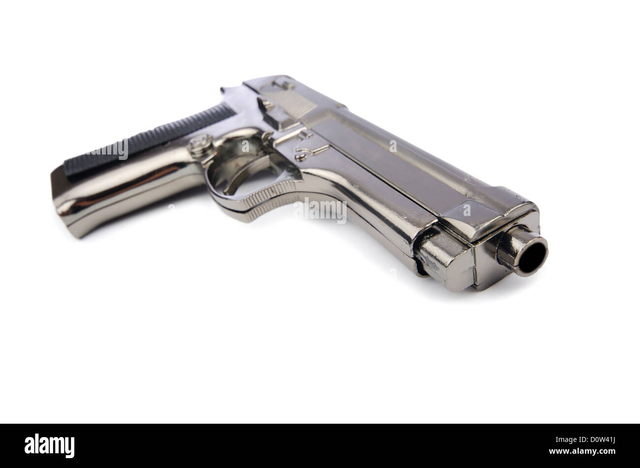 Hand gun isolated on the white background Stock Photo - Alamy