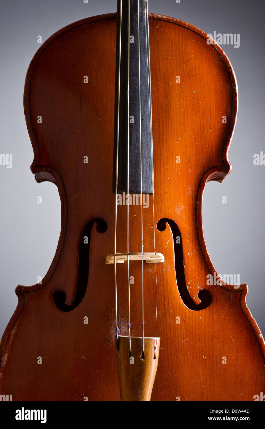 Music Cello in the dark room Stock Photo - Alamy
