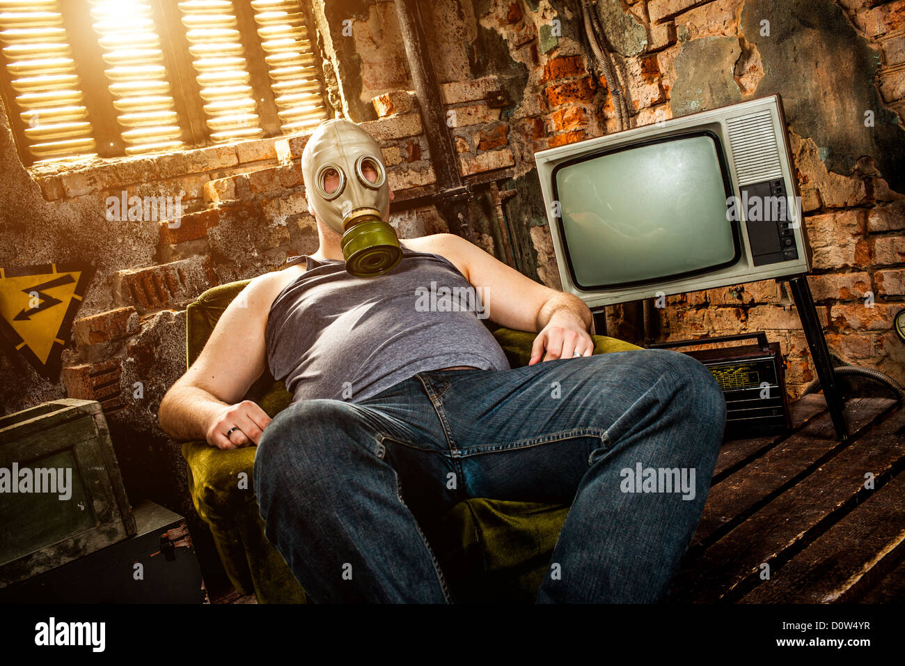 Tv television mask hi-res stock photography and images - Alamy