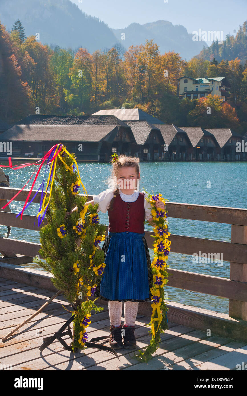 Bavaria, Europe, Upper Bavaria, custom, tradition, Berchtesgaden area ...