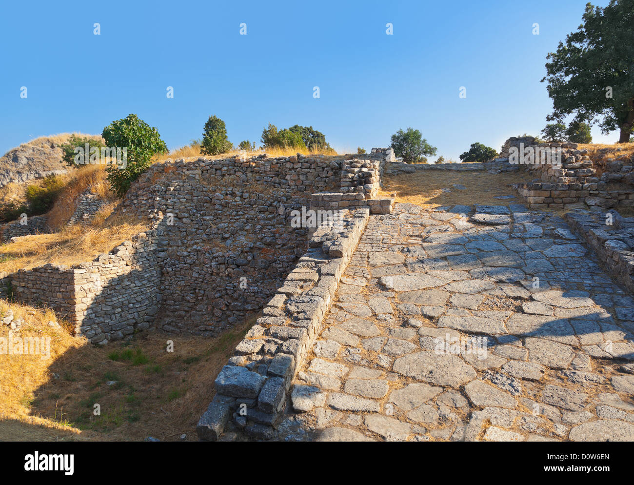 Ancient ruins in Troy Turkey Stock Photo - Alamy