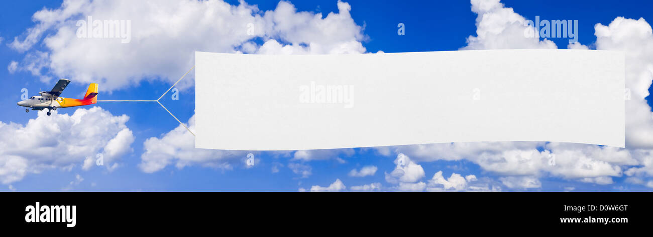 Banner airplane flying message hi-res stock photography and images - Alamy
