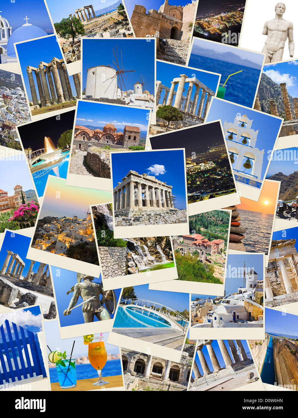 Photo collage greece hi-res stock photography and images - Alamy
