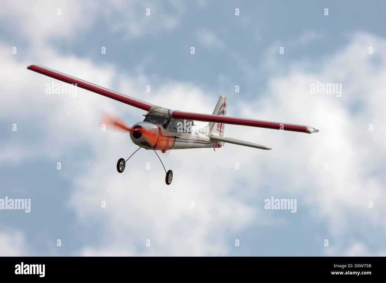 RC model airplane flying in the blue sky Stock Photo - Alamy