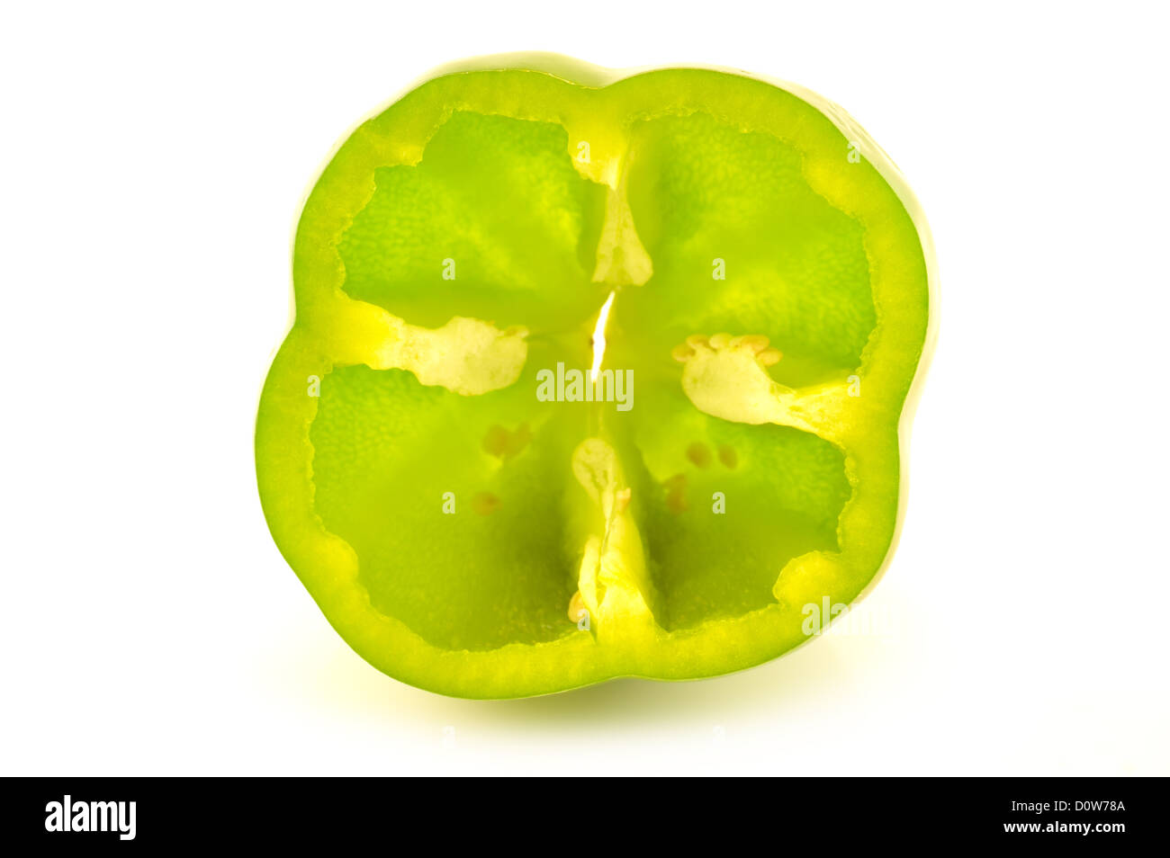 Bulgarian pepper close up on white background Stock Photo - Alamy