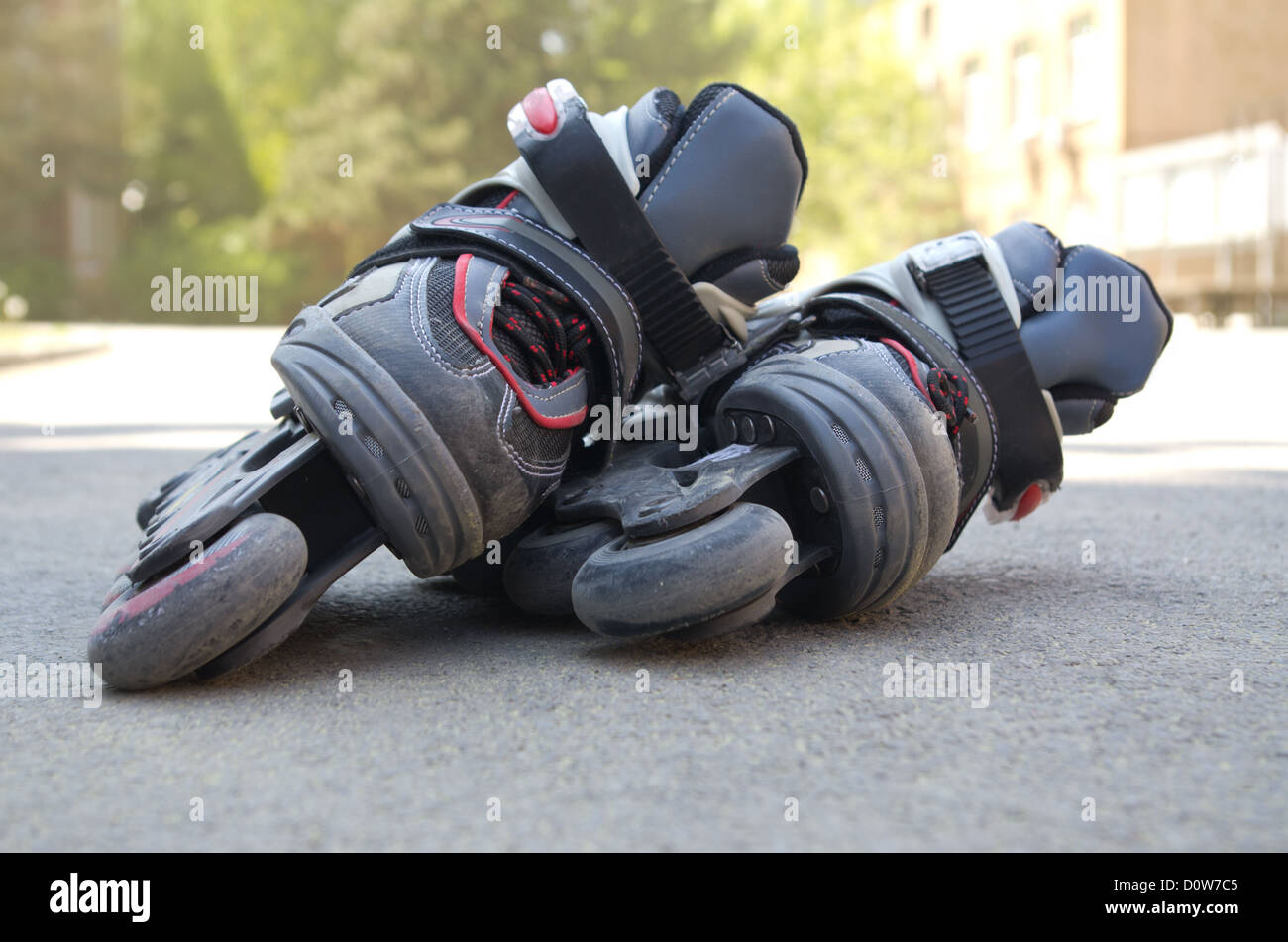 Kid`s inline rollerblade Stock Photo - Alamy